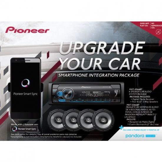 📢 -----Reproductora Pioneer con sus 4 bocinas nueva bluetooh USB 180cuc.