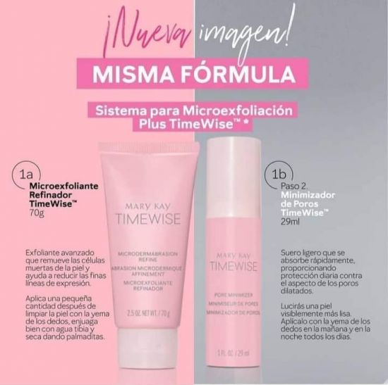📢 Sistema para Microexfoliación Plus TimeWise® Mary Kay