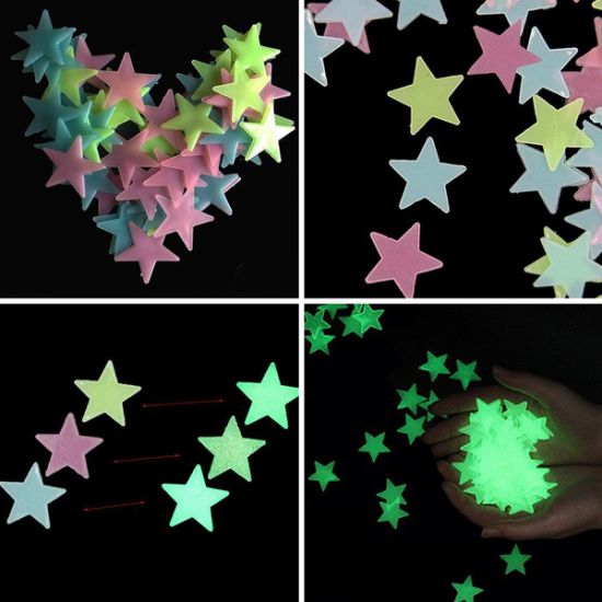 📢 Pack de Estrellas Fosforescentes 100 unidades Brillan en la oscuridad